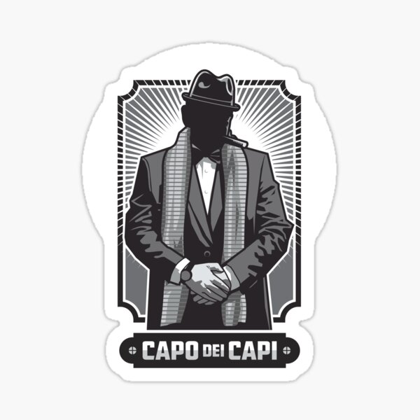 "Mafia Mobster Capo dei Capi 2.0" Sticker for Sale by Vector-Artist ...
