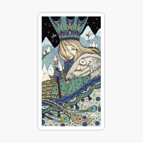 "The Snow Queens Journey" Sticker by AnitaInverarity | Redbubble