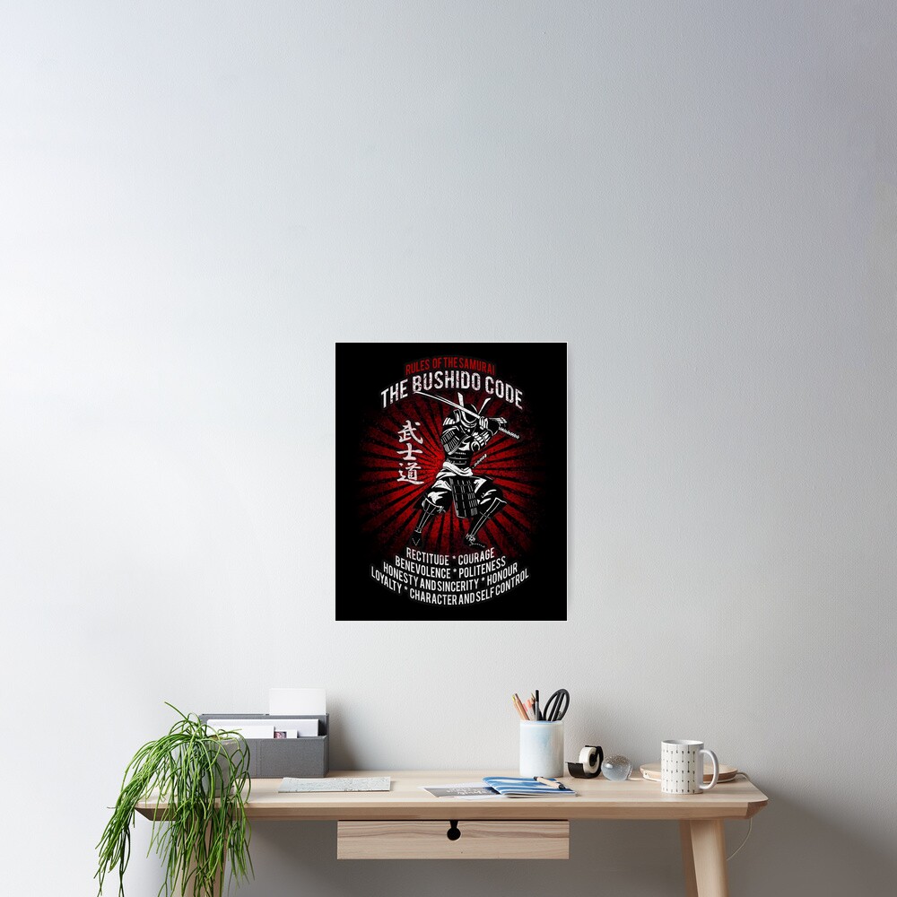 "Samurai - Bushido Code" Poster for Sale by MDAM | Redbubble