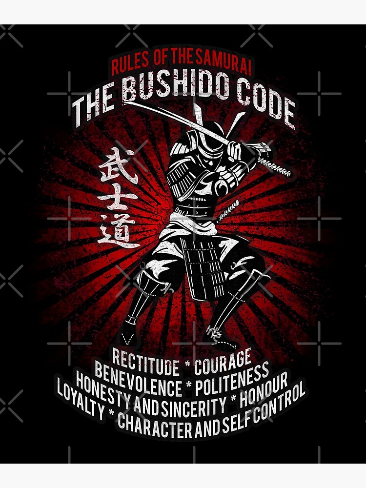 "Samurai - Bushido Code" Poster for Sale by MDAM | Redbubble