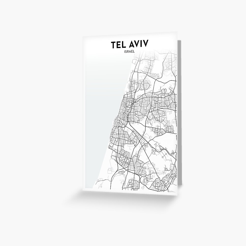 "Tel Aviv City Map" Poster for Sale by OrtaMaps | Redbubble