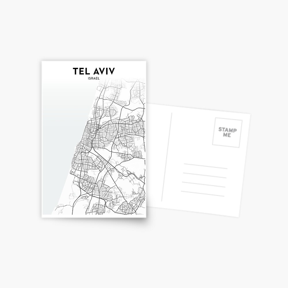"Tel Aviv City Map" Poster for Sale by OrtaMaps | Redbubble