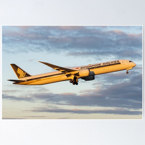 "Singapore Airlines Boeing 787-10 Dreamliner" Poster for Sale by ...