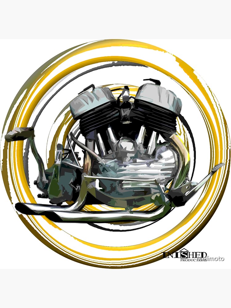 Póster «Inished Harley davidson Classic Flathead V-Twin Engine» de ...