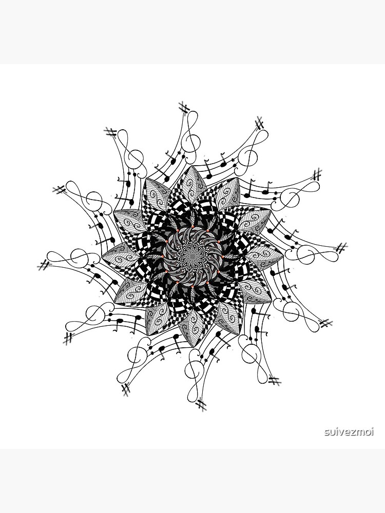 "Music Mandala" Art Print for Sale by suivezmoi | Redbubble