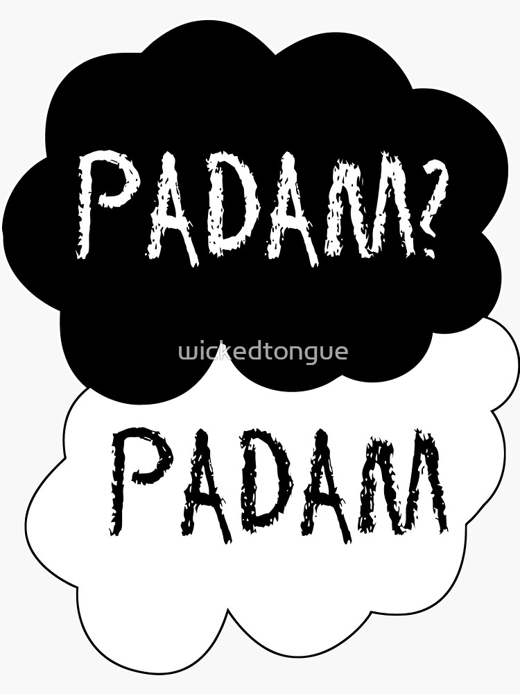"Padam Padam" Sticker for Sale by wickedtongue | Redbubble