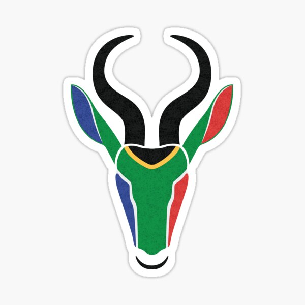 "South African Bokke Flag" Sticker for Sale by Tasia Moreira | Redbubble