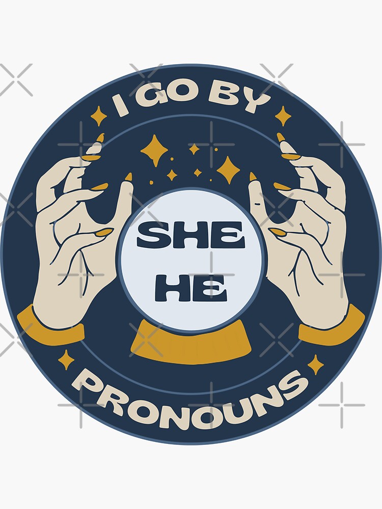"She/He Pronouns Non-binary Trans LGBTQ Pride She He Pronoun" Sticker for Sale by FuriaLGBTQ ...