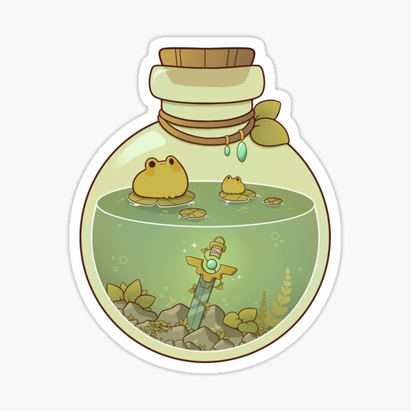 "Magic frog potion" Sticker for Sale by Rihnlin | Redbubble