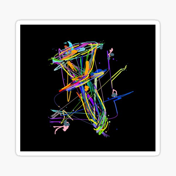 "Funky drip art Handbell" Sticker for Sale by CelticClapper | Redbubble