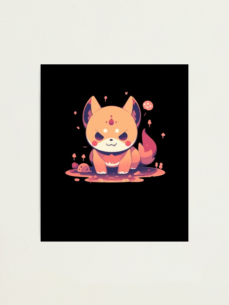 "Japanese dog Shiba Inu devil bad mood" Photographic Print for Sale by ...