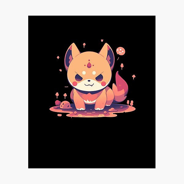"Japanese dog Shiba Inu devil bad mood" Photographic Print for Sale by ...