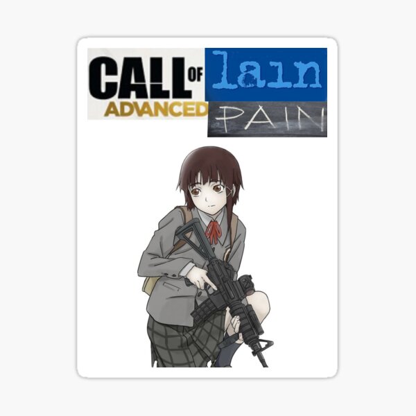 "Call of Lain Advanced Pain" Sticker for Sale by MerikuroCreates ...