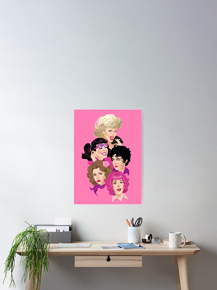 "Pink Ladies" Poster for Sale by AleMogolloArt | Redbubble