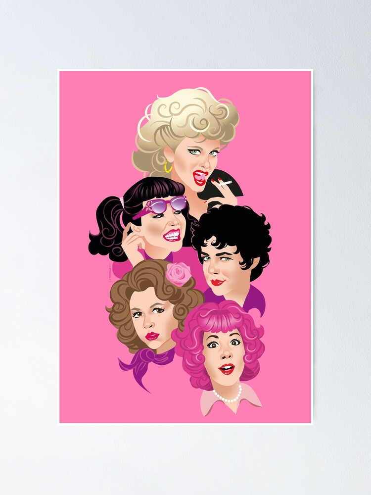 "Pink Ladies" Poster for Sale by AleMogolloArt | Redbubble