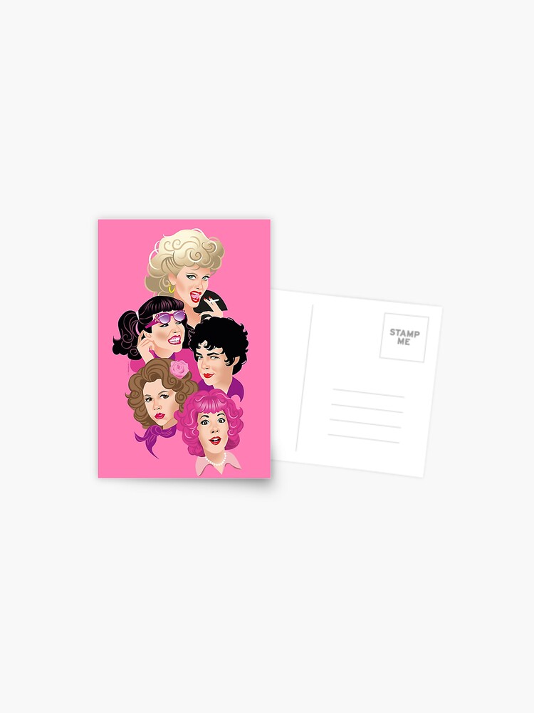 "Pink Ladies" Postcard for Sale by AleMogolloArt | Redbubble