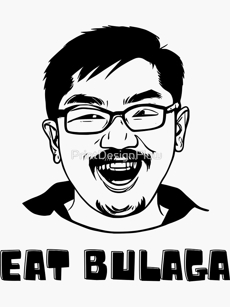 "Eat bulaga black style" Sticker for Sale by PrintDesignFlow | Redbubble