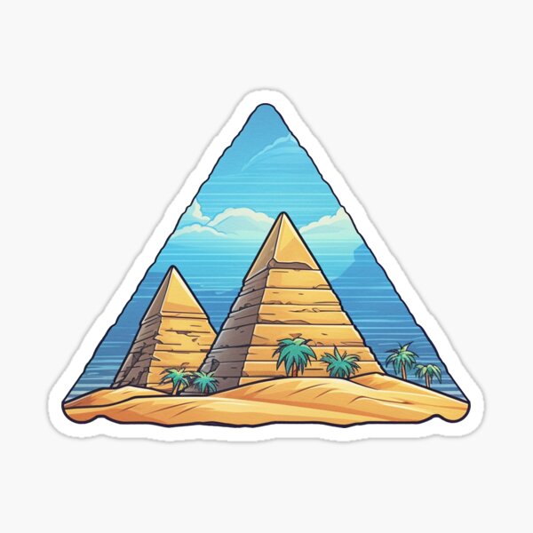 "Egyptian Pyramids" Sticker for Sale by Snoopytheking | Redbubble