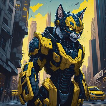 "Anime cat mech" Sticker for Sale by twisted-dot | Redbubble