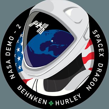 "SpaceX NASA Crew Dragon DM Mission Patch" Sticker for Sale by DarbyBastien | Redbubble