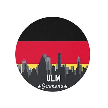 "Ulm Skyline in Baden, Germany" Sticker for Sale by Travelers Verse ...