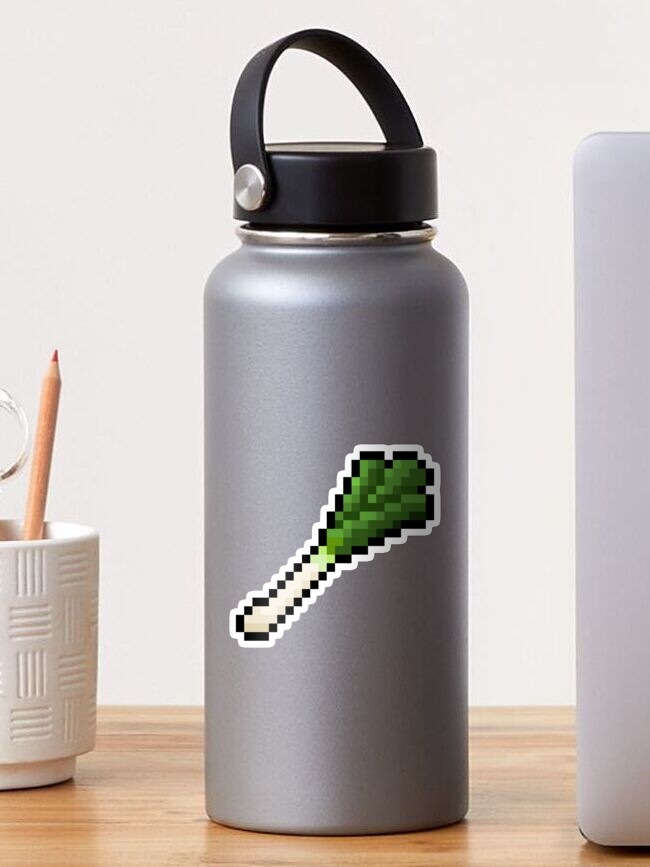 "Pixel Leek - pixel food art" Sticker for Sale by LittleFoodShop ...