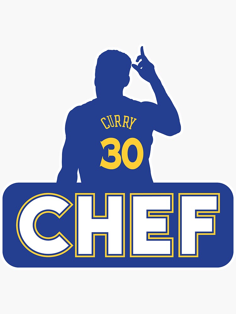 "Chef Curry" Sticker by CaloyAurellano | Redbubble