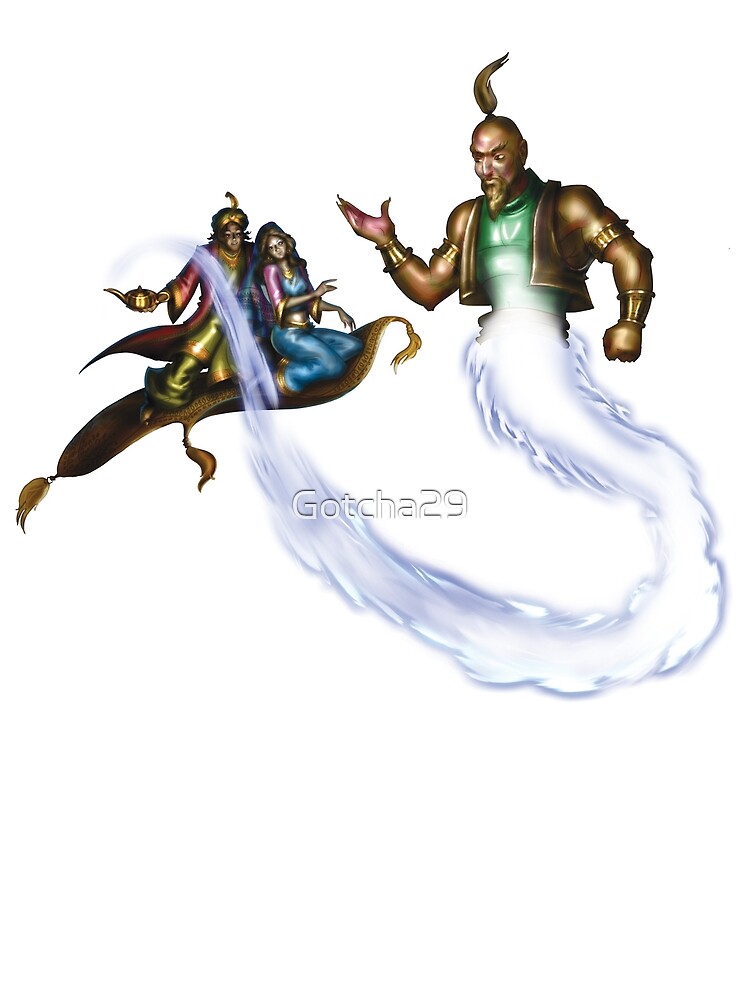 "Aladins Lamp Genie Flying Carpet" by Gotcha29 | Redbubble