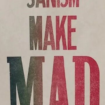 "Make Mad Art" Sticker for Sale by OdysseanPress | Redbubble