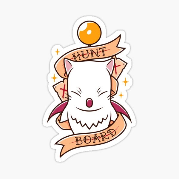 "Moogle Hunt Board" Sticker for Sale by AlundrART | Redbubble