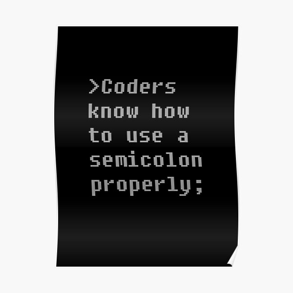 "Programming Syntax " Poster for Sale by altdisney | Redbubble