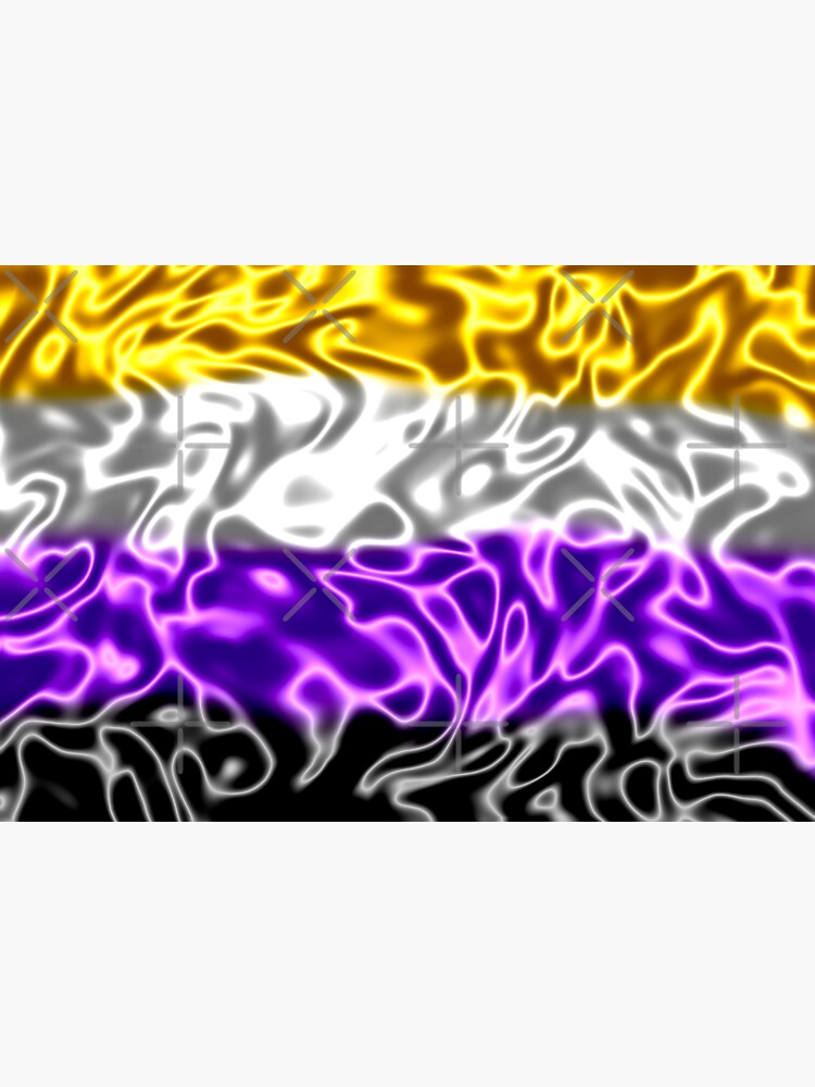 "Non-Binary Flag Inspired Swirl Pattern" Sticker for Sale by Skylarkkk ...