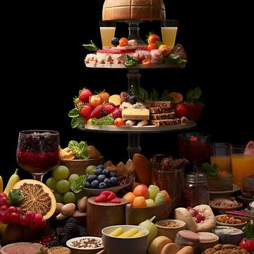 "Culinary Delights in 3D: Hyper-Realistic Food Art" Sticker for Sale by ...