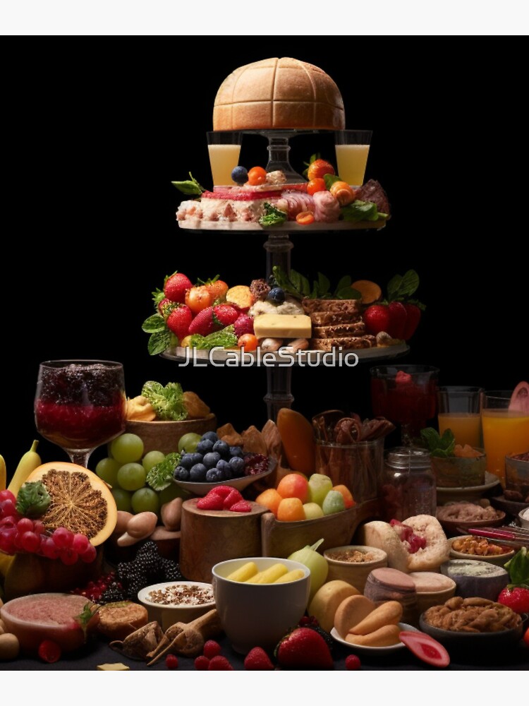 "Culinary Delights in 3D: Hyper-Realistic Food Art" Sticker for Sale by ...