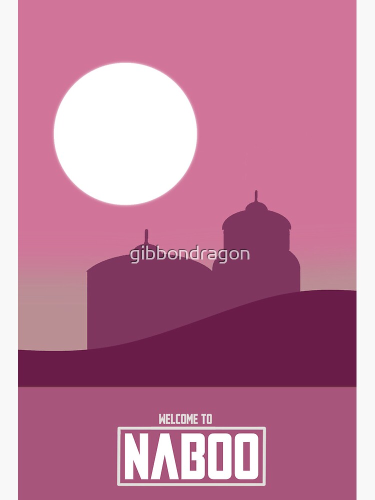 "Minimalist movie poster Classic poster Naboo" Art Board Print for Sale ...