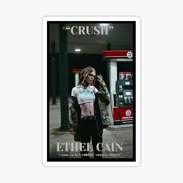 "Crush by Ethel Cain" Sticker for Sale by kennedygal | Redbubble