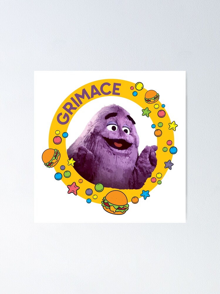 "grimace" Poster for Sale by esatozcan | Redbubble