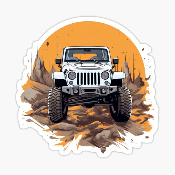 "Off-Road Adventure - 4x4 Inspired Design" Sticker for Sale by ...
