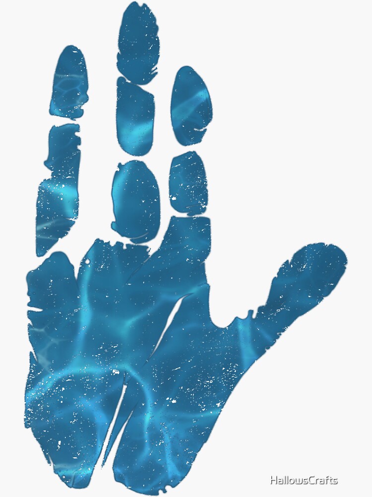 "Navi Handprint" Sticker for Sale by HallowsCrafts | Redbubble