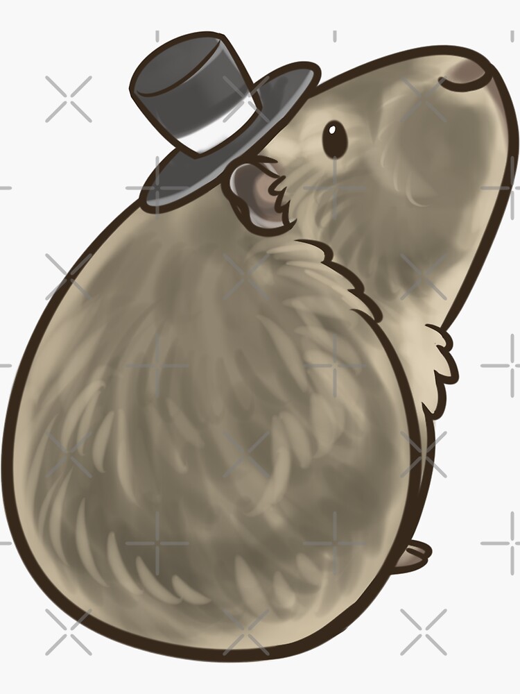 "Top Hat" Sticker for Sale by pawlove | Redbubble