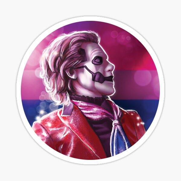 "Bi pride popia - ghost" Sticker for Sale by kaustinarts | Redbubble