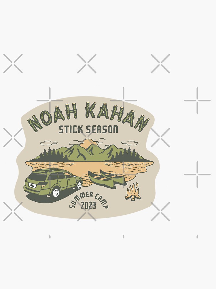 "Noah Kahan Stick Season Summer Camp" Sticker for Sale by Francesca ...