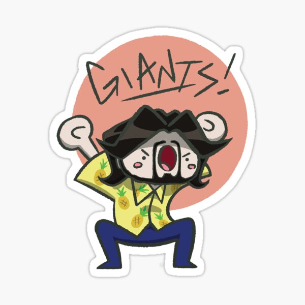"GIANTS!" Sticker for Sale by Trinity P. | Redbubble