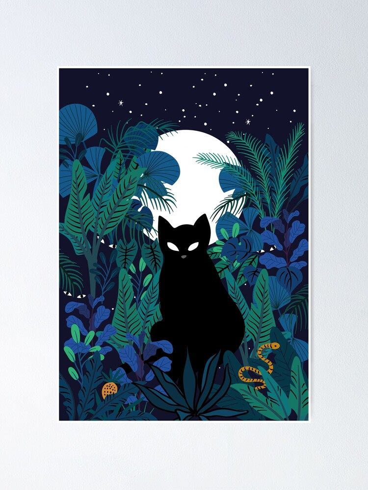 "mystical cat" Poster by anyuka | Redbubble