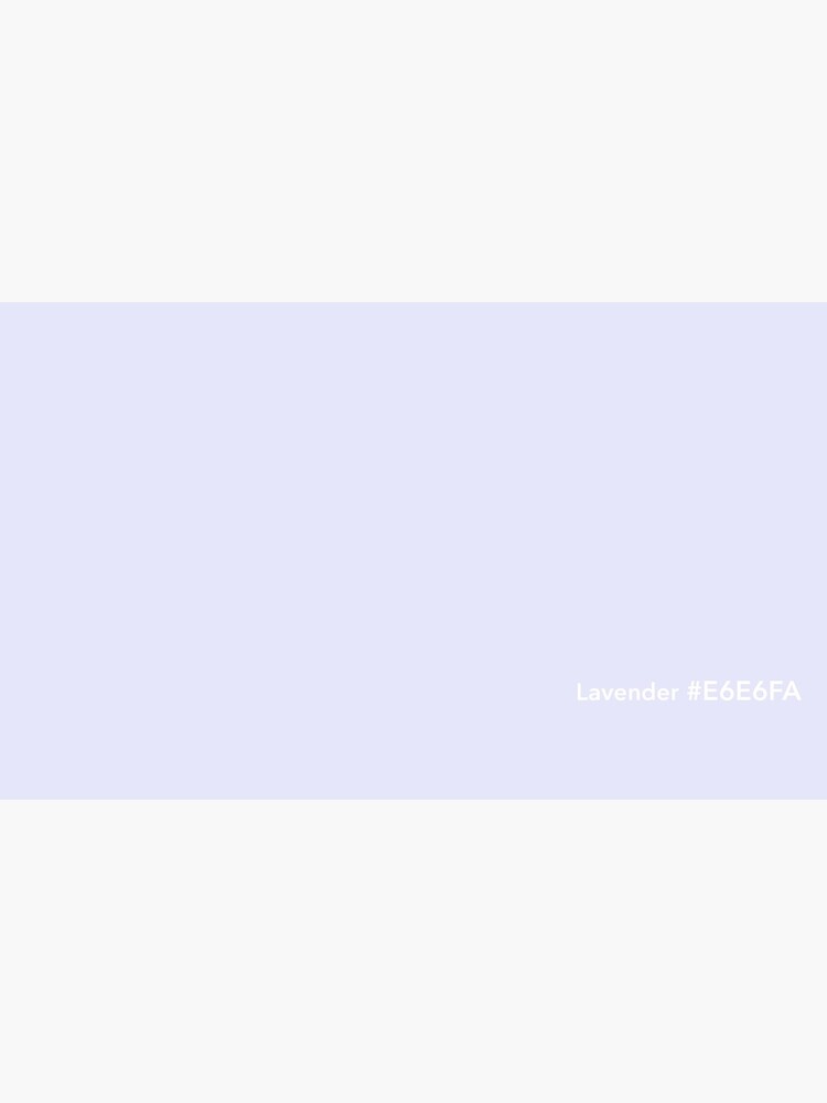 "HTML Colors - Lavender #E6E6FA" Mug by Yerpos | Redbubble