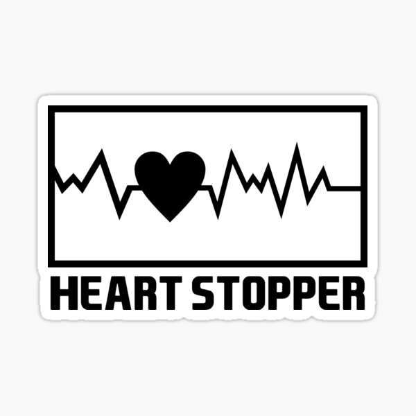 "Heart Stopper " Sticker for Sale by abhi007vigg | Redbubble