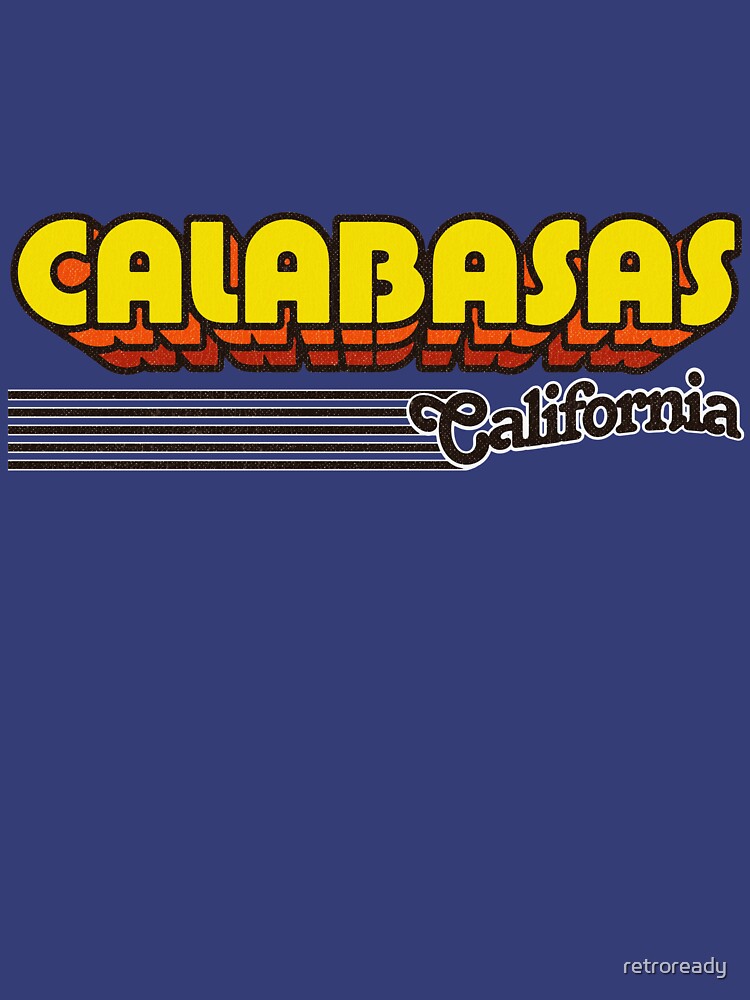 "Calabasas, California | Retro Stripes" T-shirt for Sale by retroready ...