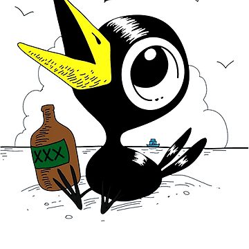 "Drinky Crow Dook Dook Dook 45 , Designer Classic T-Shirt" Sticker for ...
