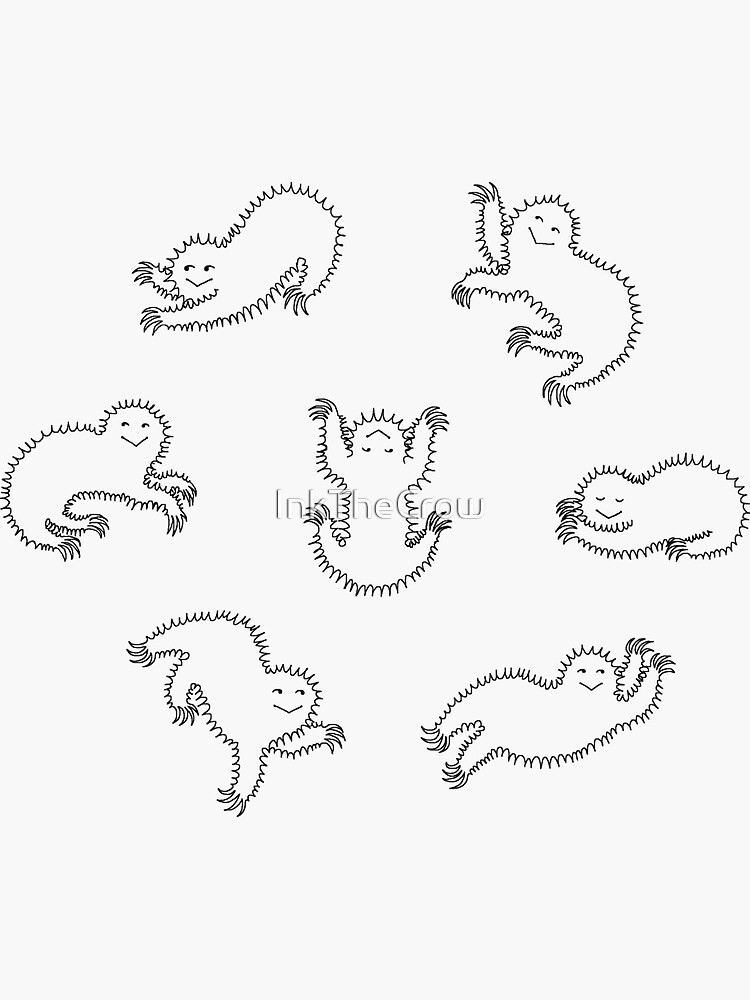"new discreet pride demons (black outline)" Sticker for Sale by ...