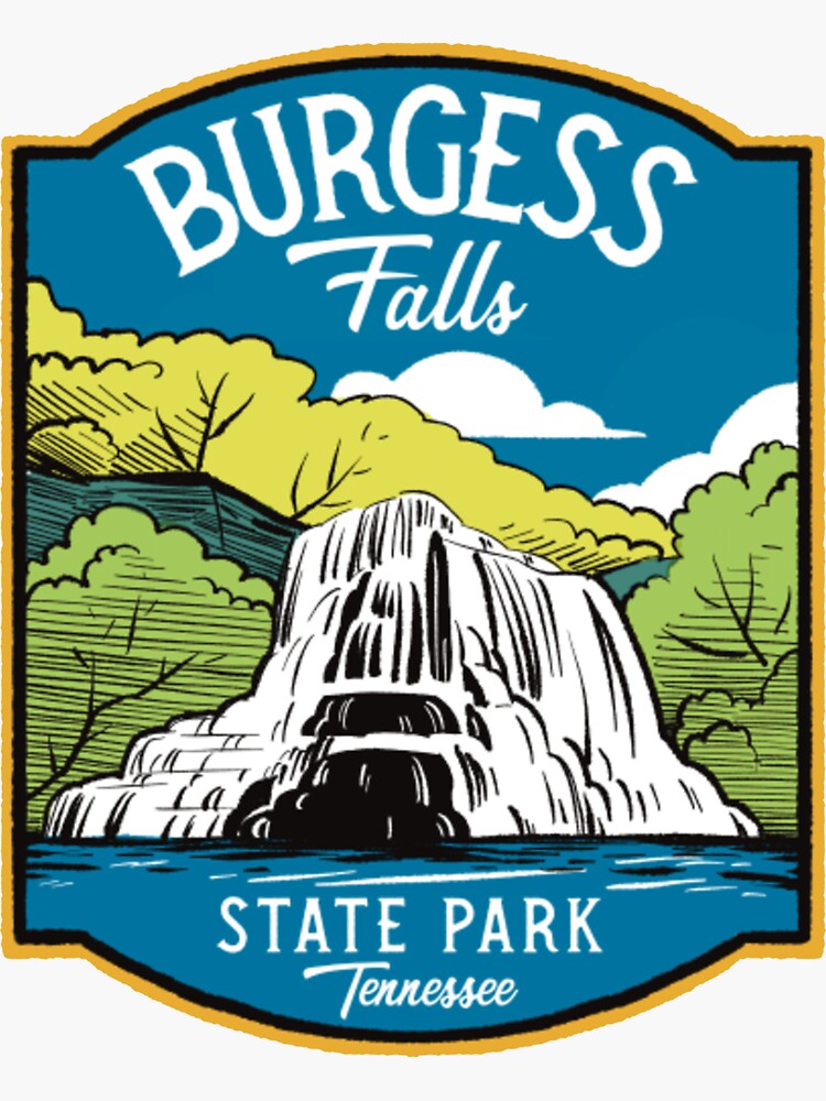 "Burgess Falls State Park TN - Burgess Falls" Sticker for Sale by ...